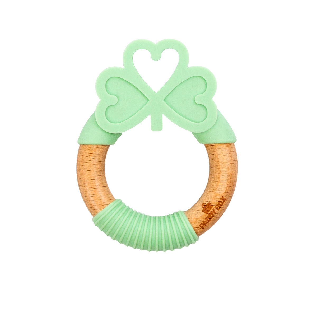 Shamrock Baby Teething Ring | The Paddy Box – Paddy Box Corporate