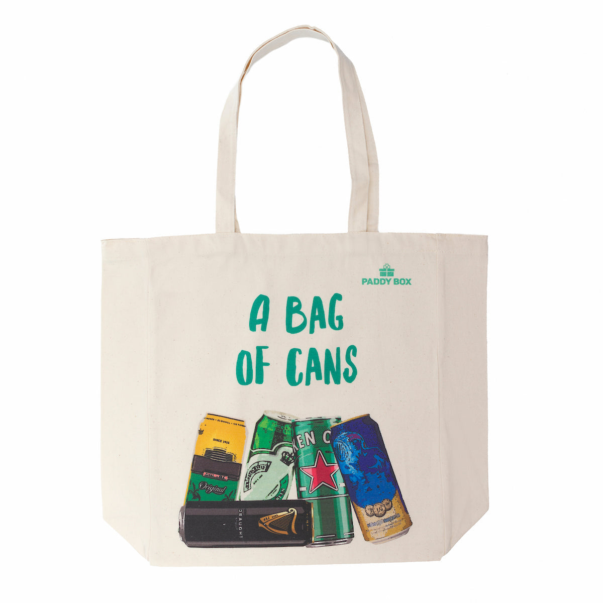 "A Bag Of Cans" Tote Bag | The Paddy Box – Paddy Box Corporate